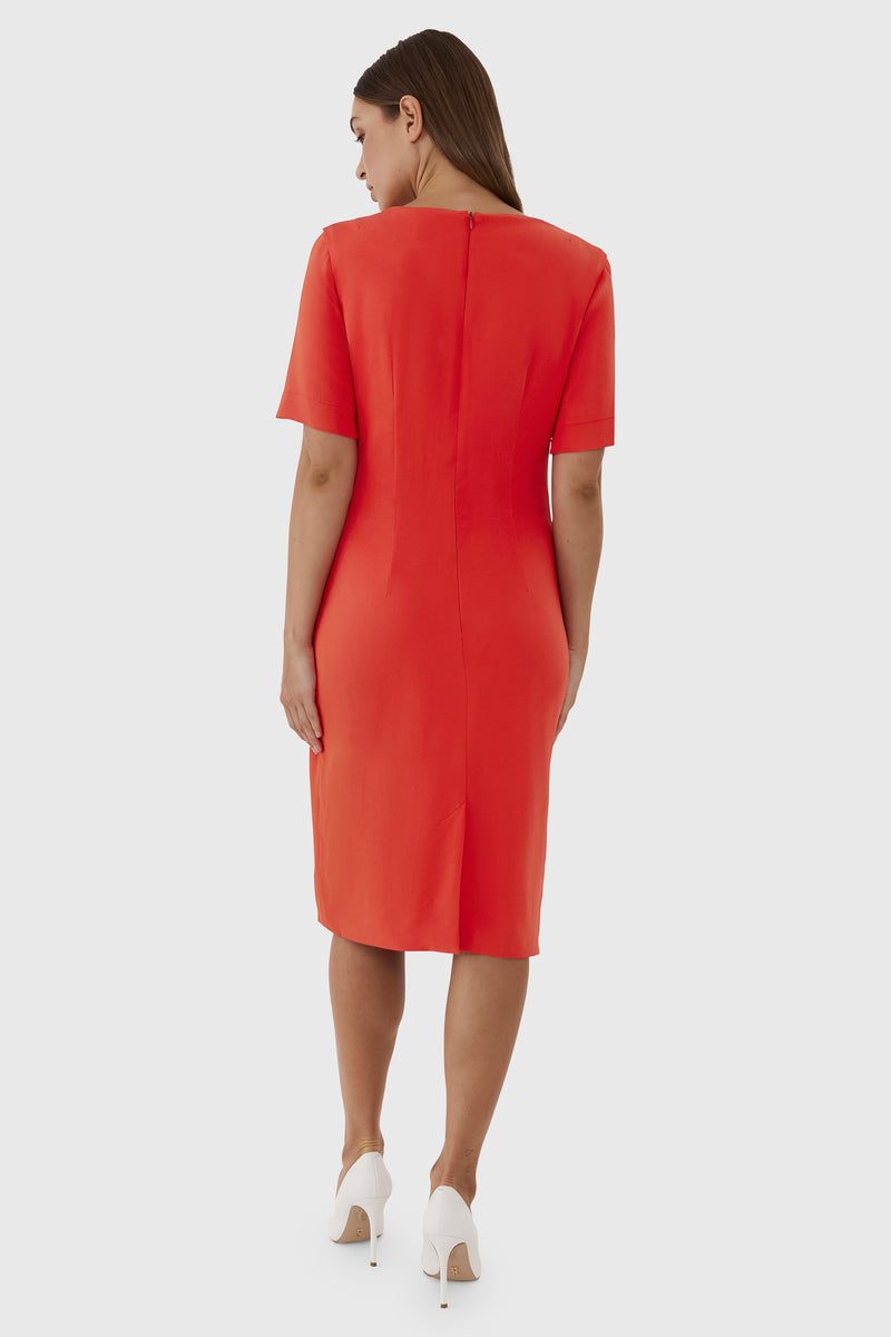 Leena Dress Coral – Farage