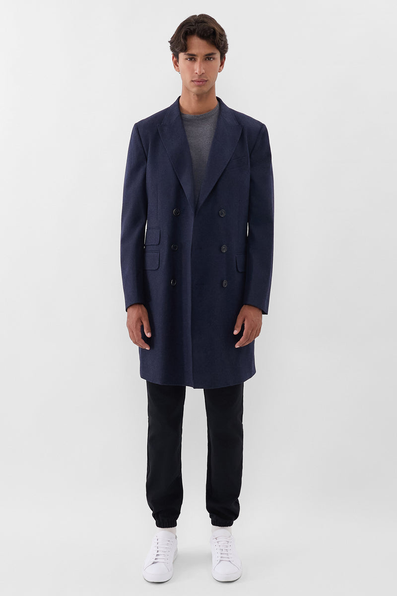 Classic Navy DB Coat – Farage