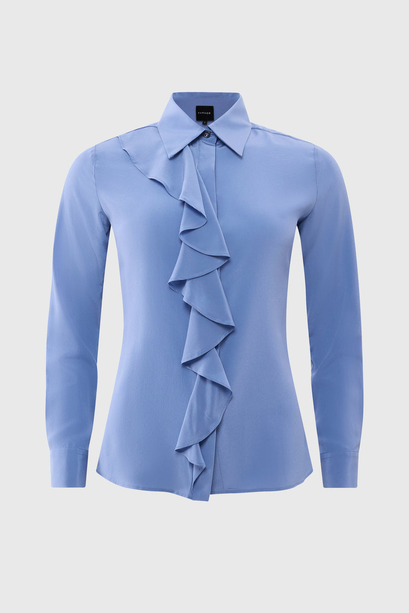 Ruffle Silk Shirt – Farage